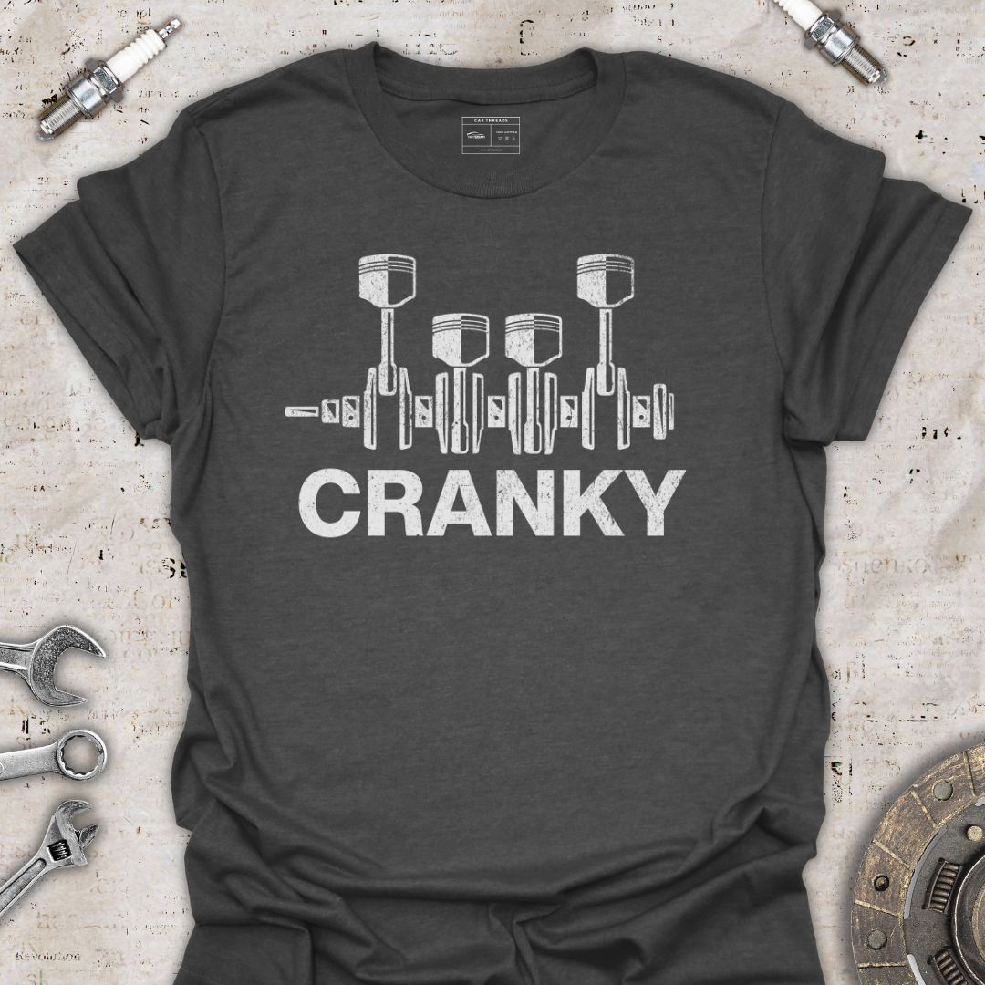 Cranky Engine Humor Car T-Shirt – Car Threads