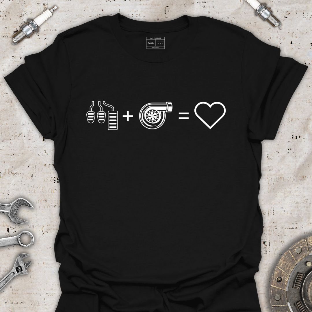 Boosted Love Car T-Shirt for Turbo Fans – Car Threads